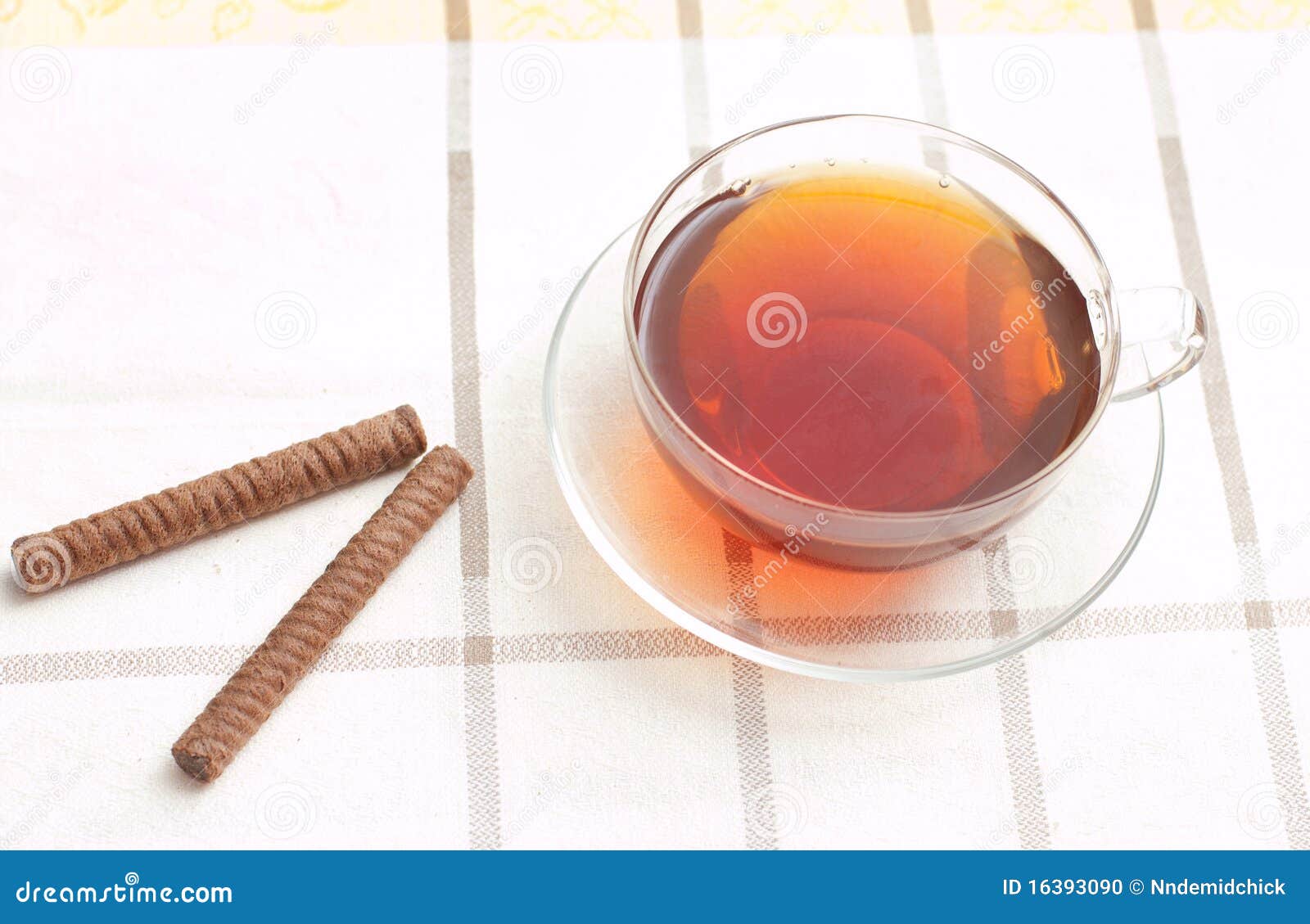 Tea Mug and Chocolate Puffs Stock Photo - Image of cafeteria, baked ...