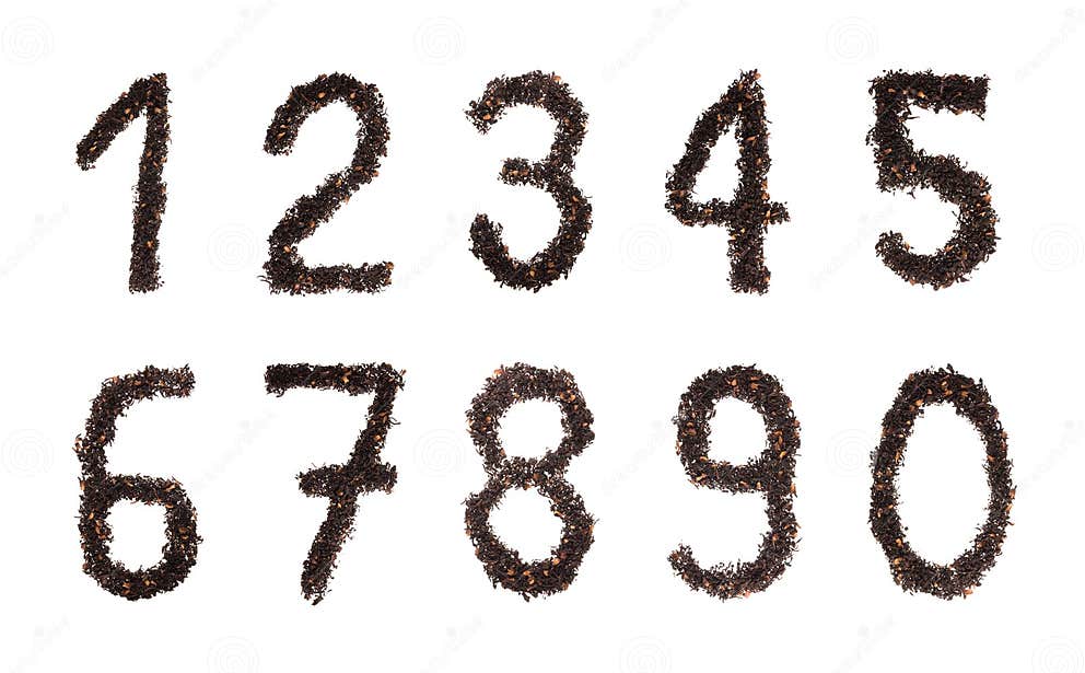 Tea Numbers stock photo. Image of leaves, leaf, sign - 27767240
