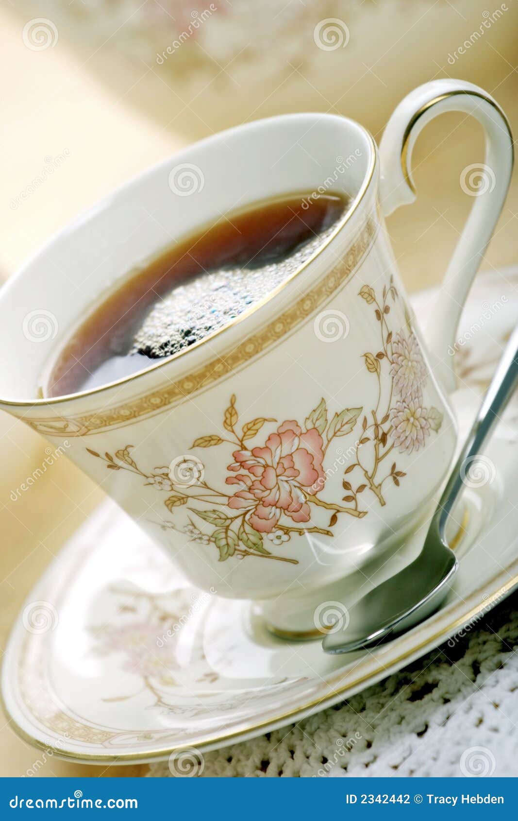 Tea for one stock photo. Image of relaxation, service - 2342442