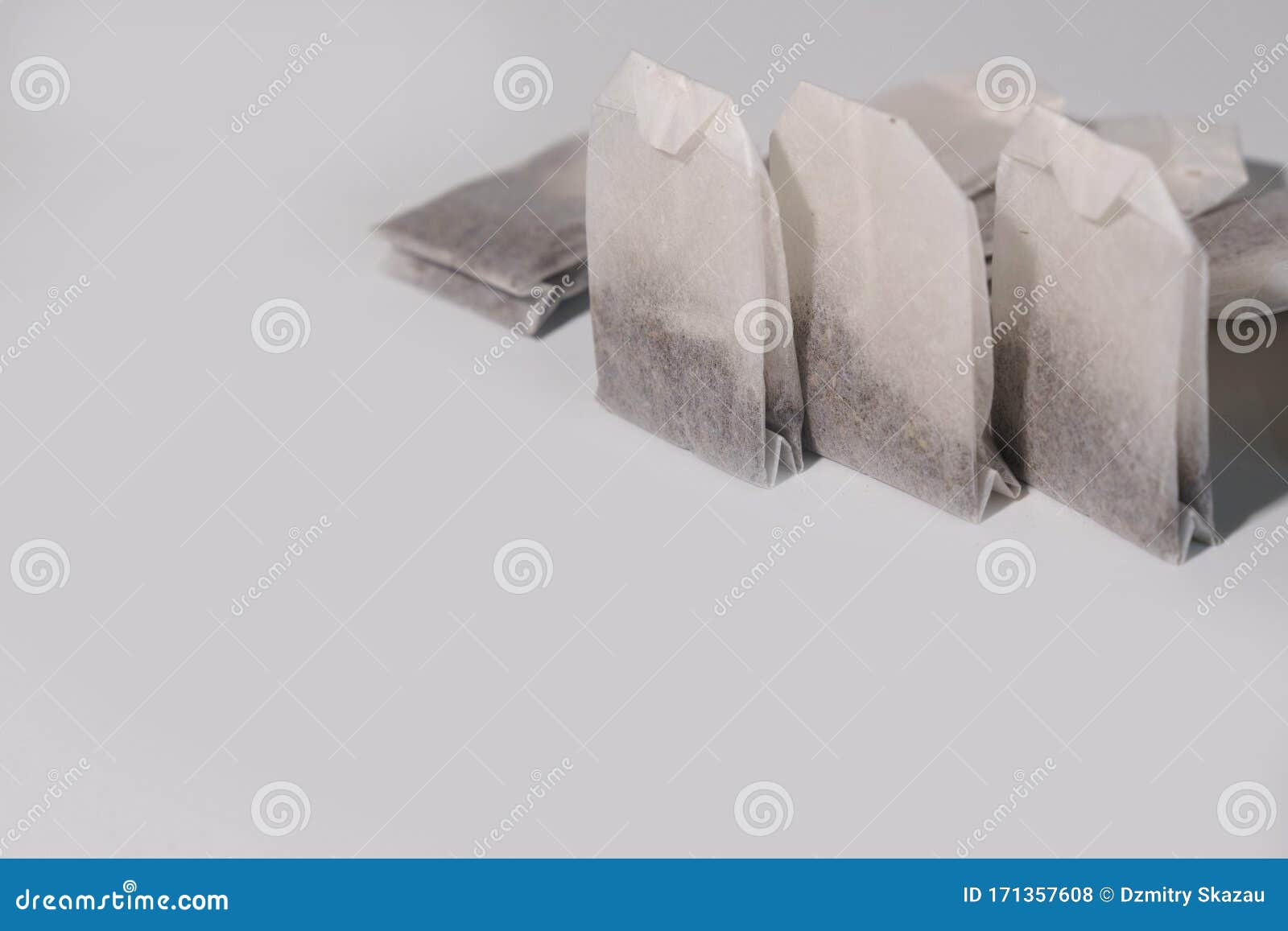 Tea Packaged. Several Packs of Tea on a White Background. Isolate Stock ...