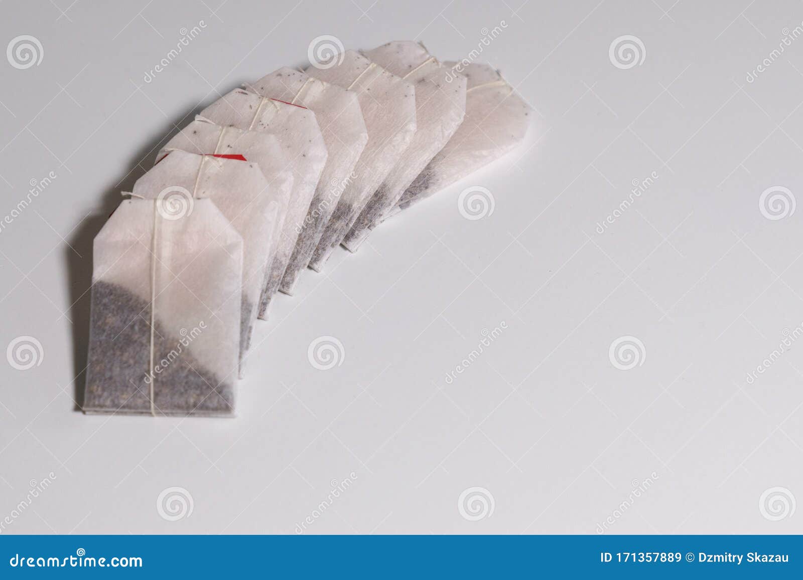 Tea Packaged. Several Packs of Tea on a White Background. Isolate Stock ...