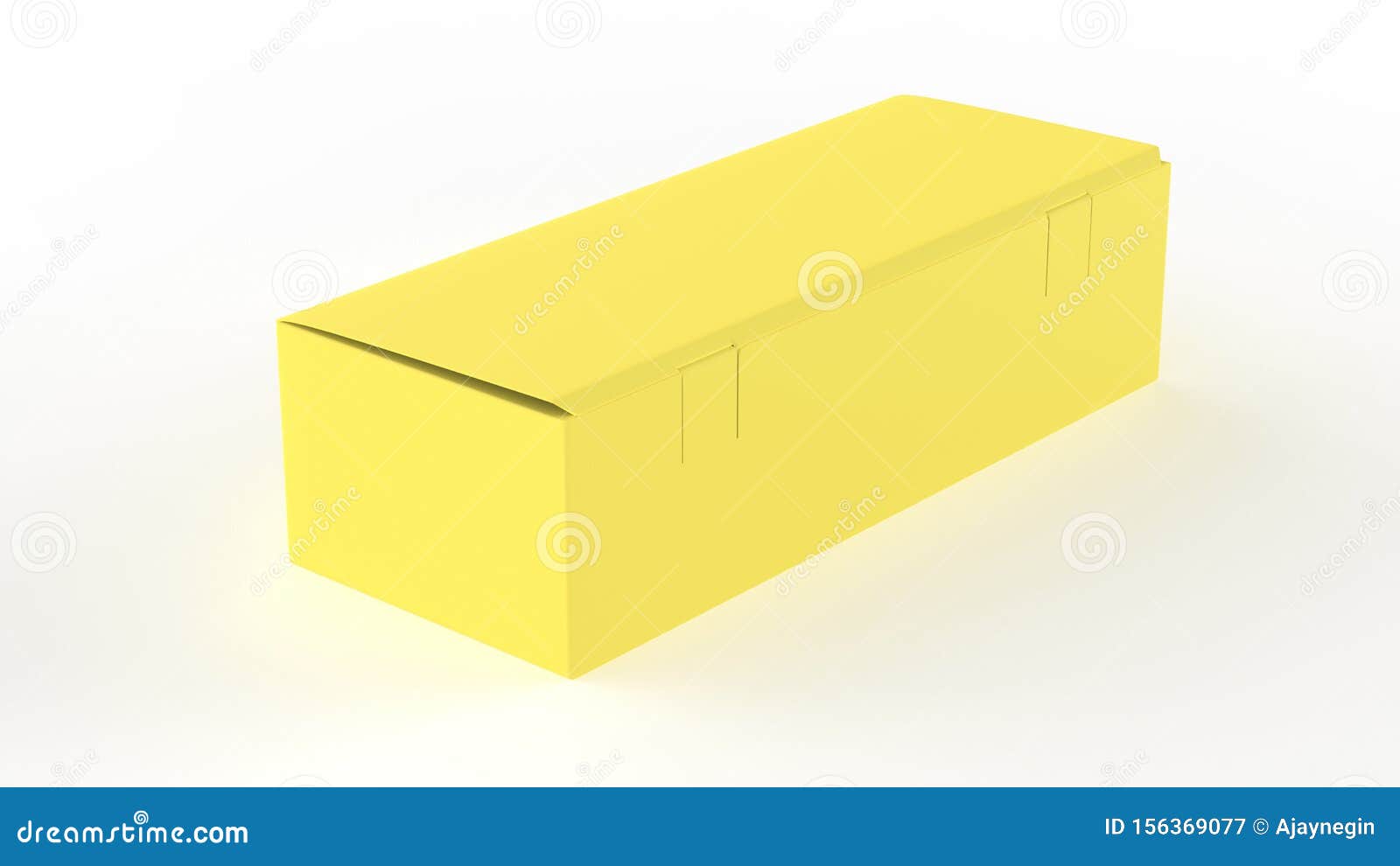 Tea Packaging Blank Paper Box, Cardboard Container Stock Illustration ...