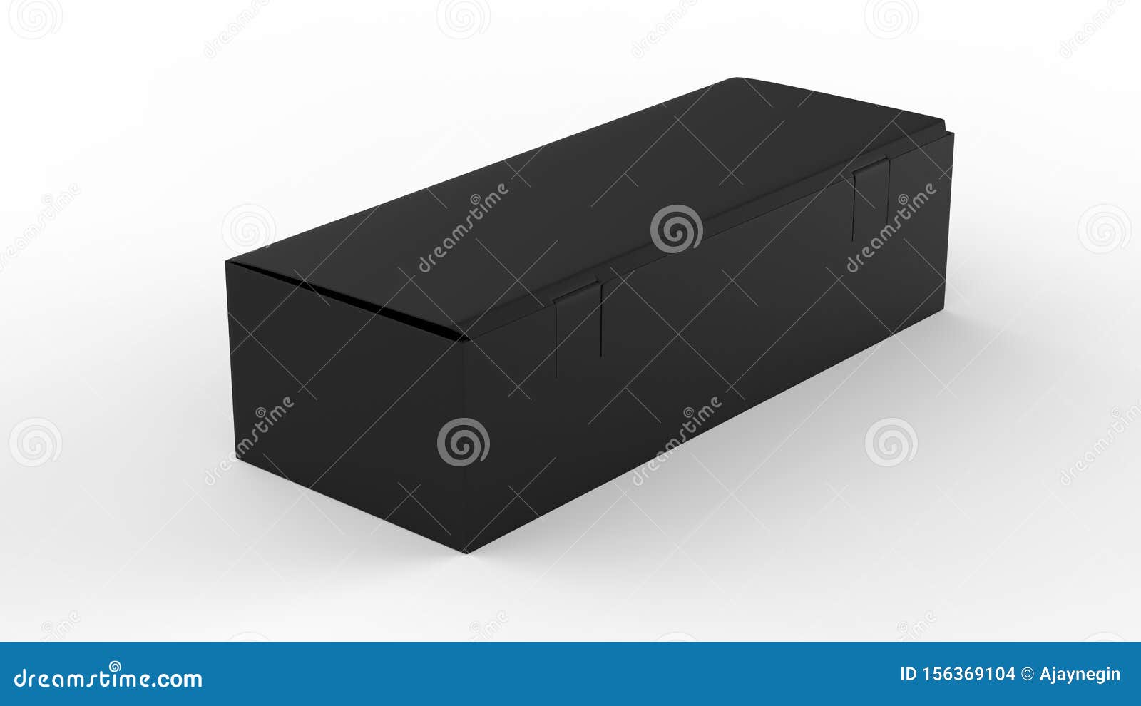 Tea Packaging Blank Paper Box, Cardboard Container Stock Illustration ...