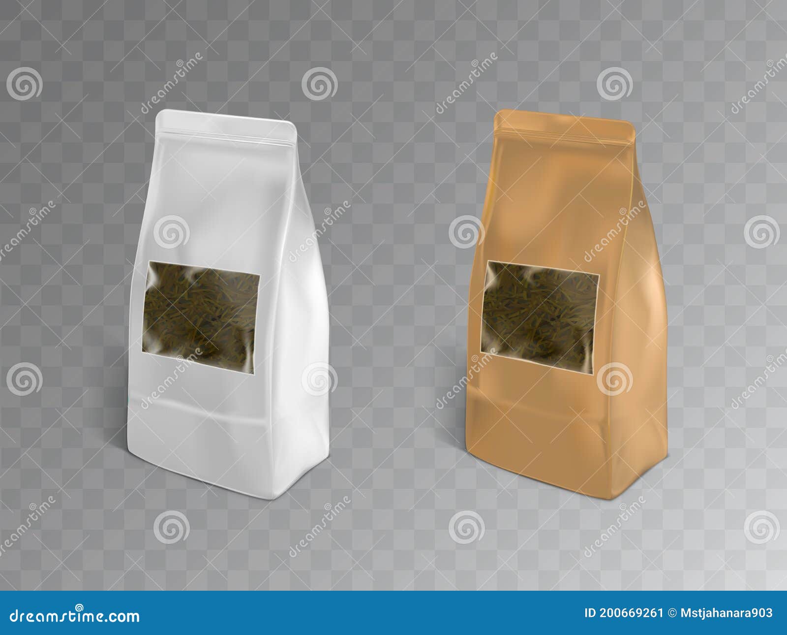 Tea Packaging Containers Realistic Vector Mockup Stock Vector ...
