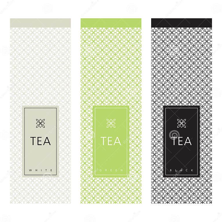 Tea Packaging. Template Design Element Stock Vector - Illustration of ...