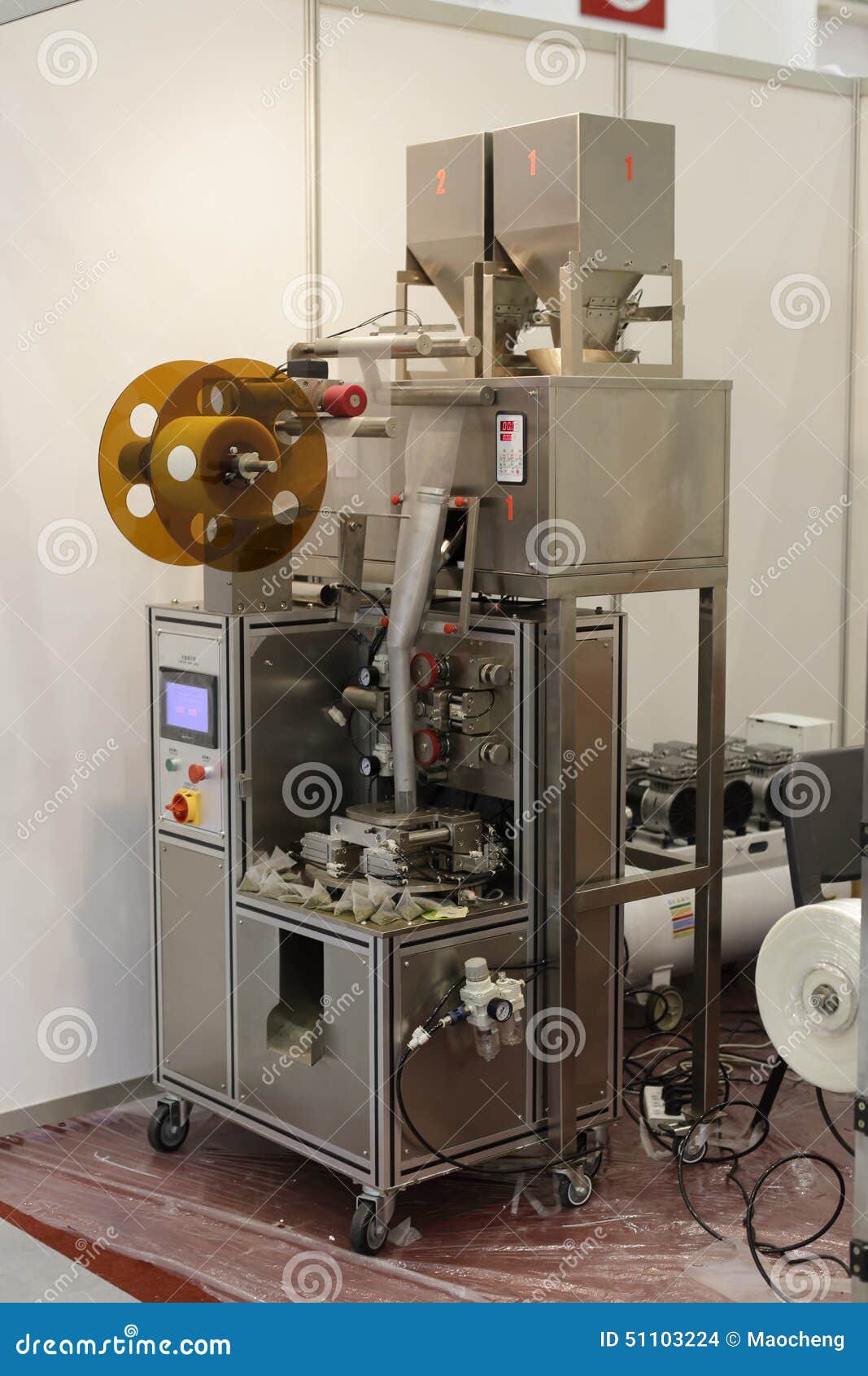 Tea packing machine editorial stock image. Image of moving - 51103224