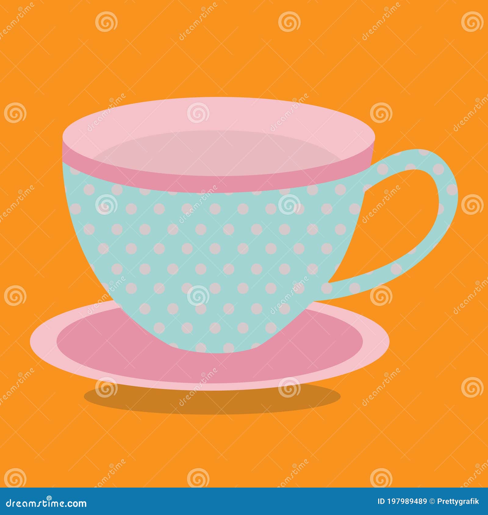 Tea party cup 03 stock vector. Illustration of cartoon - 197989489