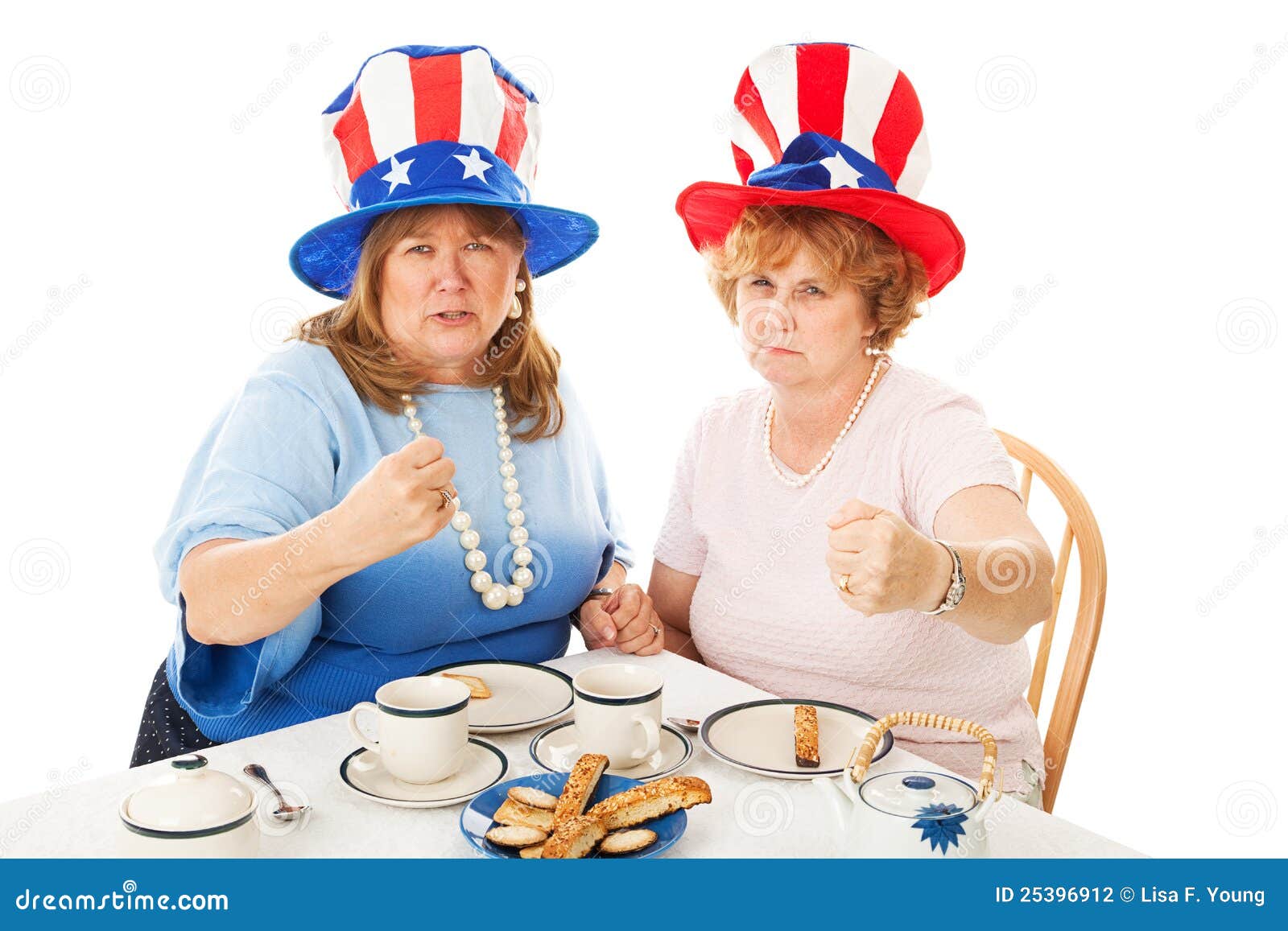 Tea Party Patriots - Fighting Mad Stock Photo - Image of american ...