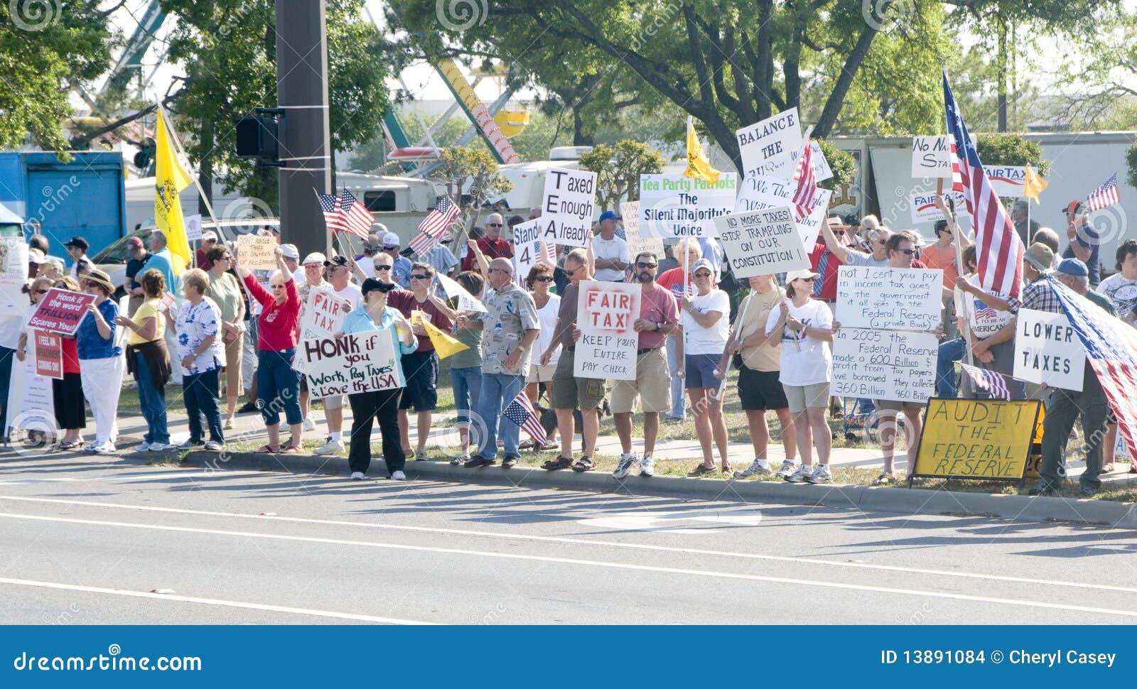 Tea Party Protesters editorial stock image. Image of concern - 13891084