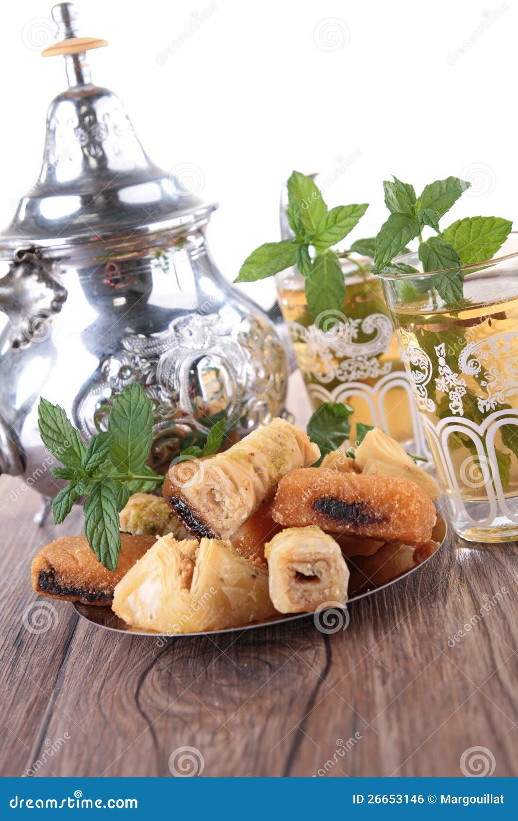 Tea and pastry stock photo. Image of mint, africa, cake - 26653146