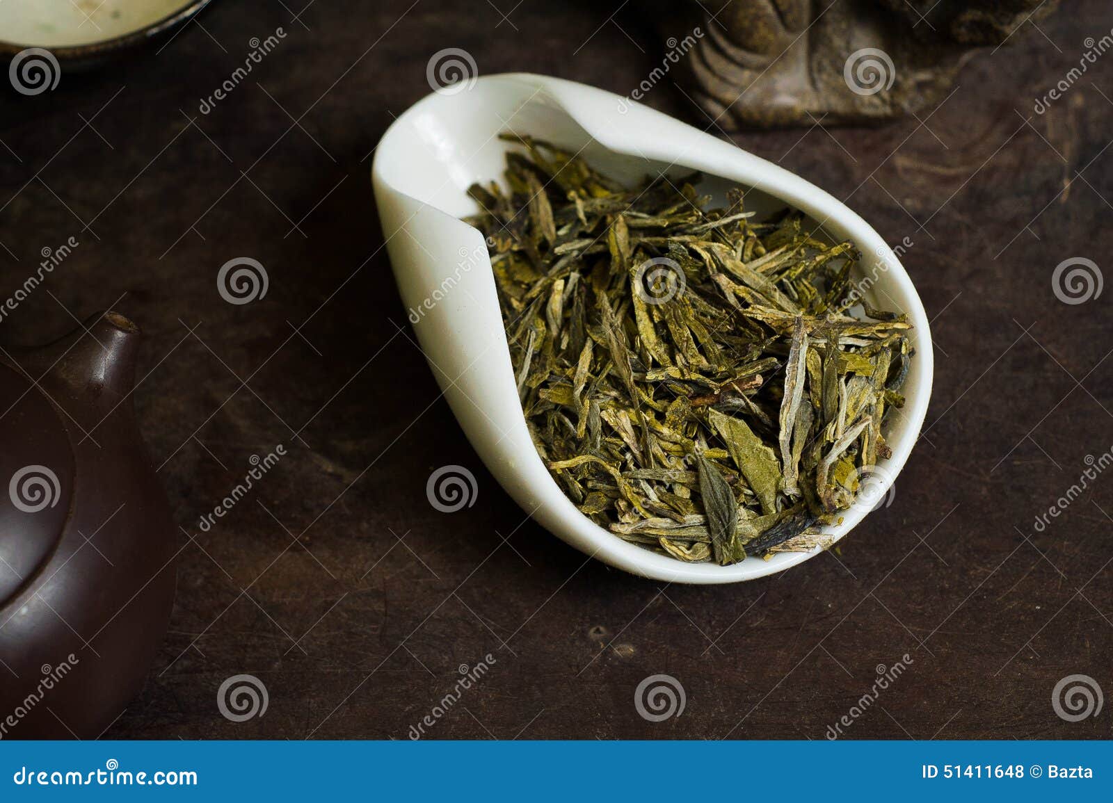 Chinese tea leaves macro stock photo. Image of black - 51411648