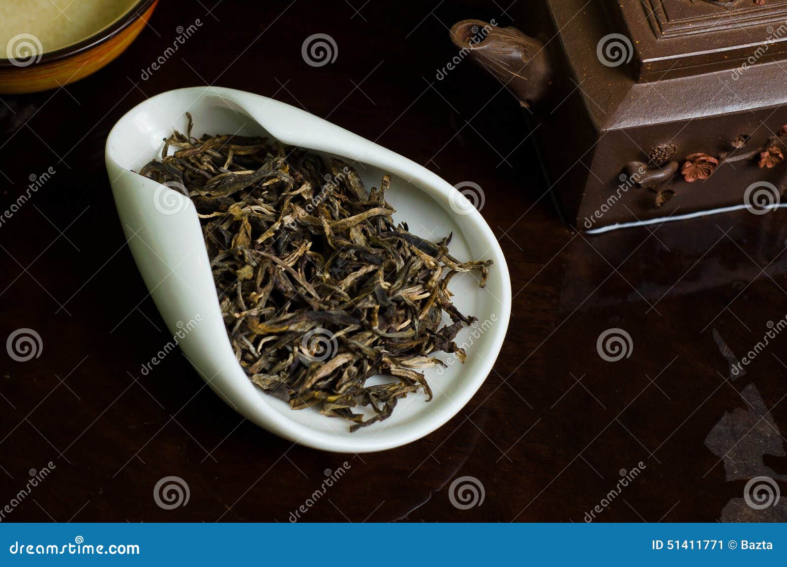 Pile of tea leaves stock image. Image of food, medicine - 51411771