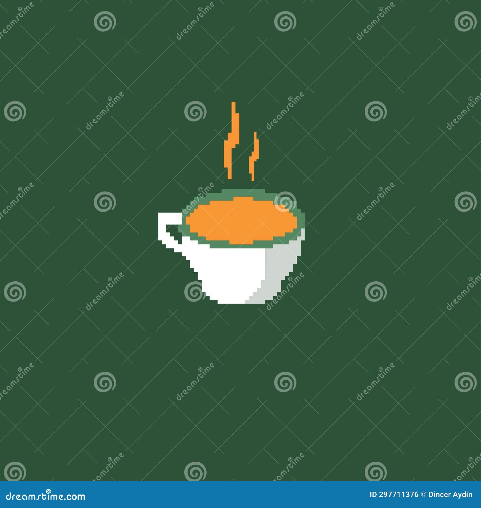 Tea Pixel Art Style Icon Template Stock Vector - Illustration of effect ...
