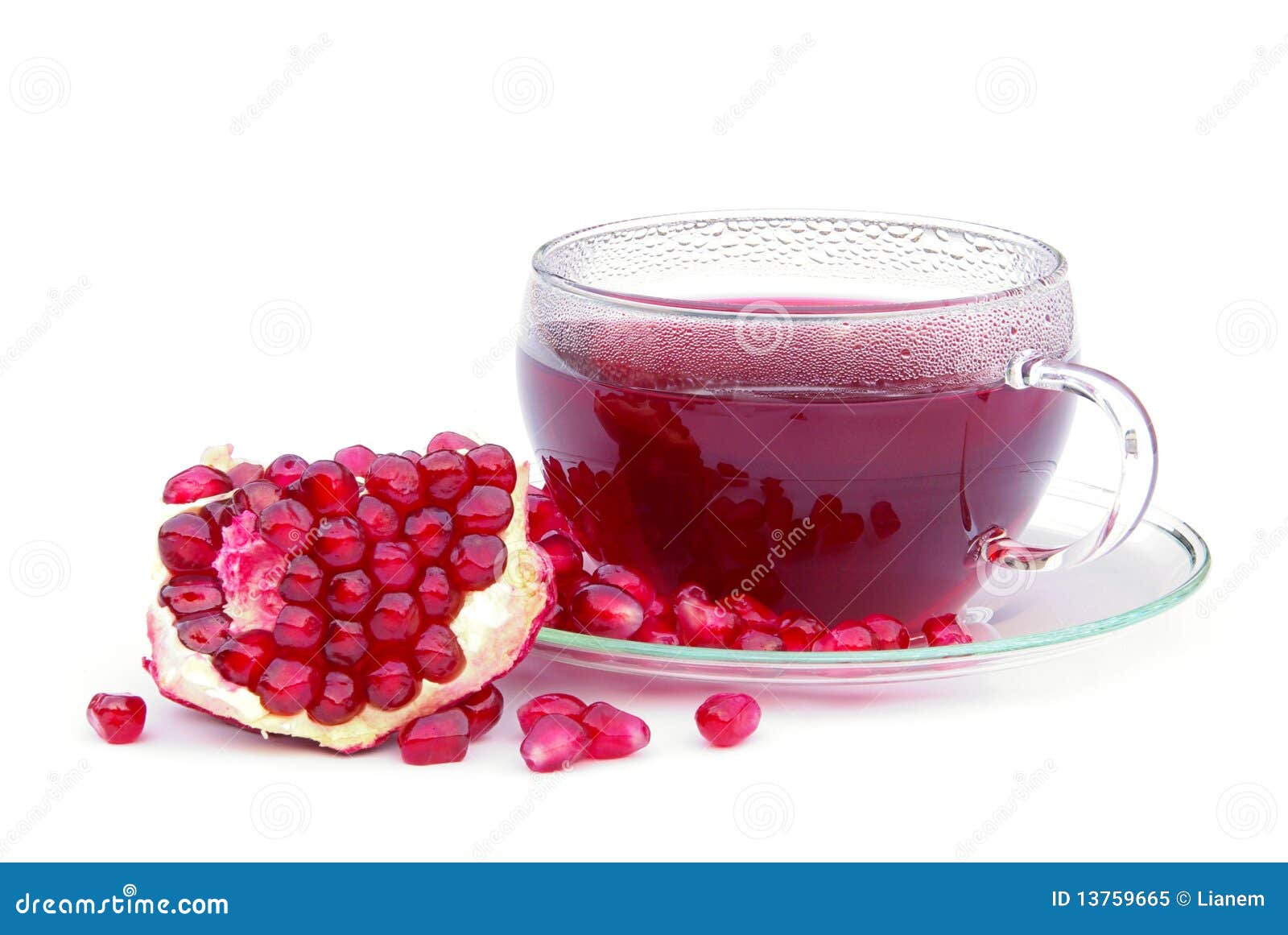 Tea pomegranate stock image. Image of macro, ripe, healthy - 13759665