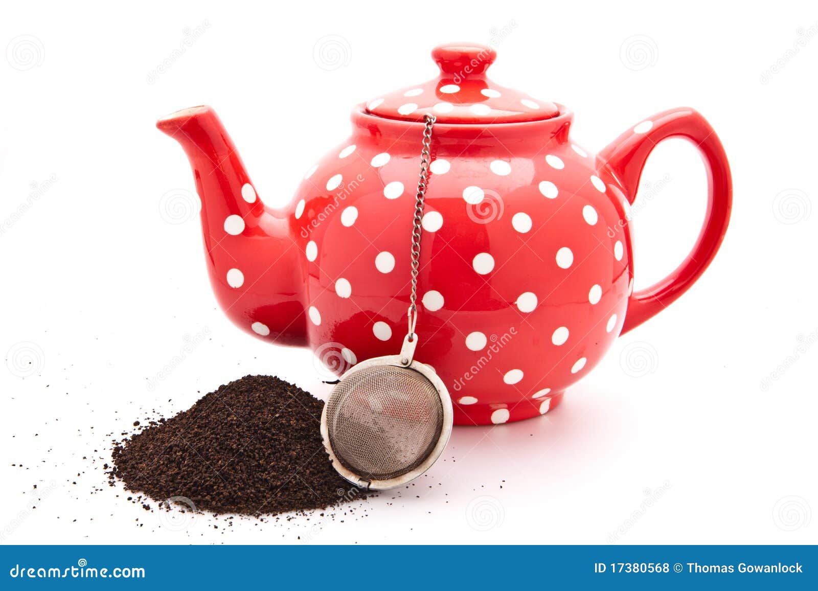 Tea pot stock photo. Image of drink, ceramic, strainer - 17380568