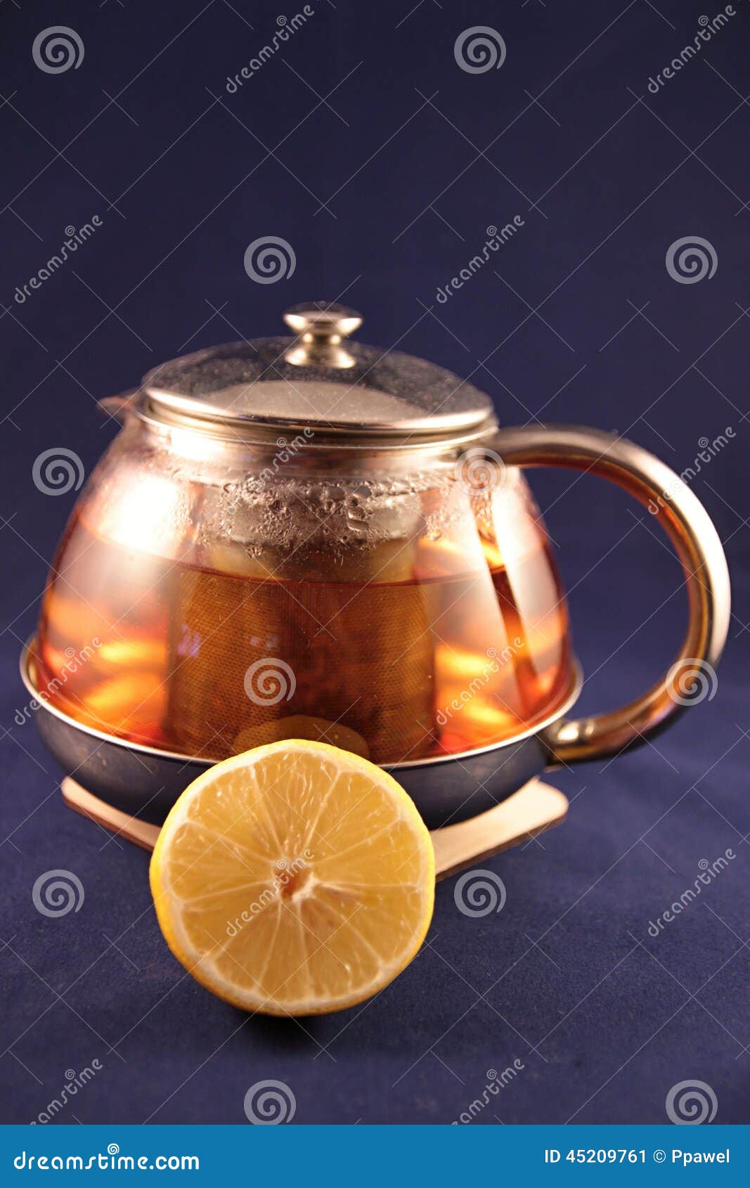 Tea pot stock image. Image of lemon, relaxation, serveware - 45209761