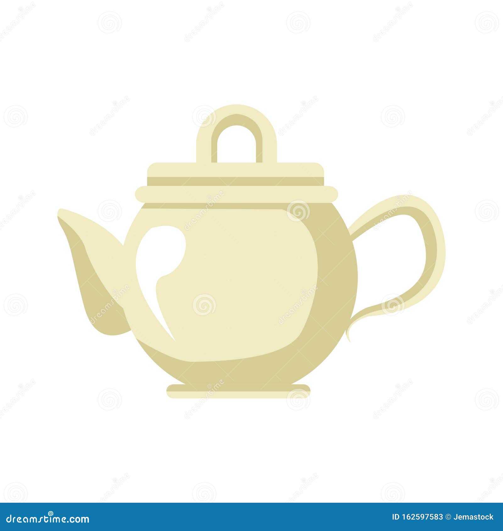 Tea Pot Icon, Kitchen Utensils Design Stock Vector - Illustration of ...