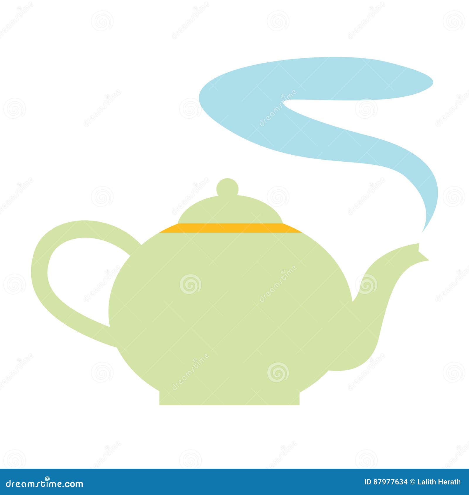 Tea pot vector flat stock vector. Illustration of ceramics - 87977634