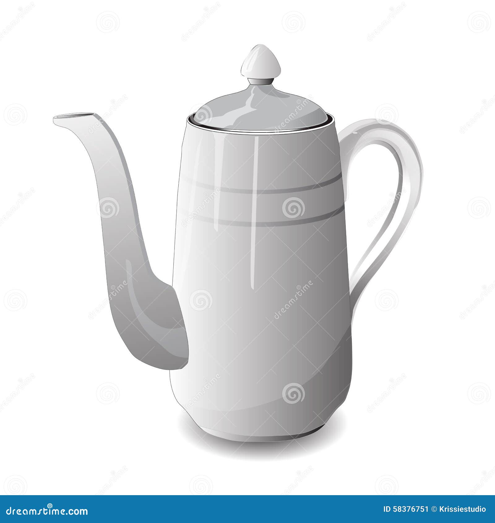 Tea Pot. Vector Illustration Stock Vector - Illustration of beverage ...