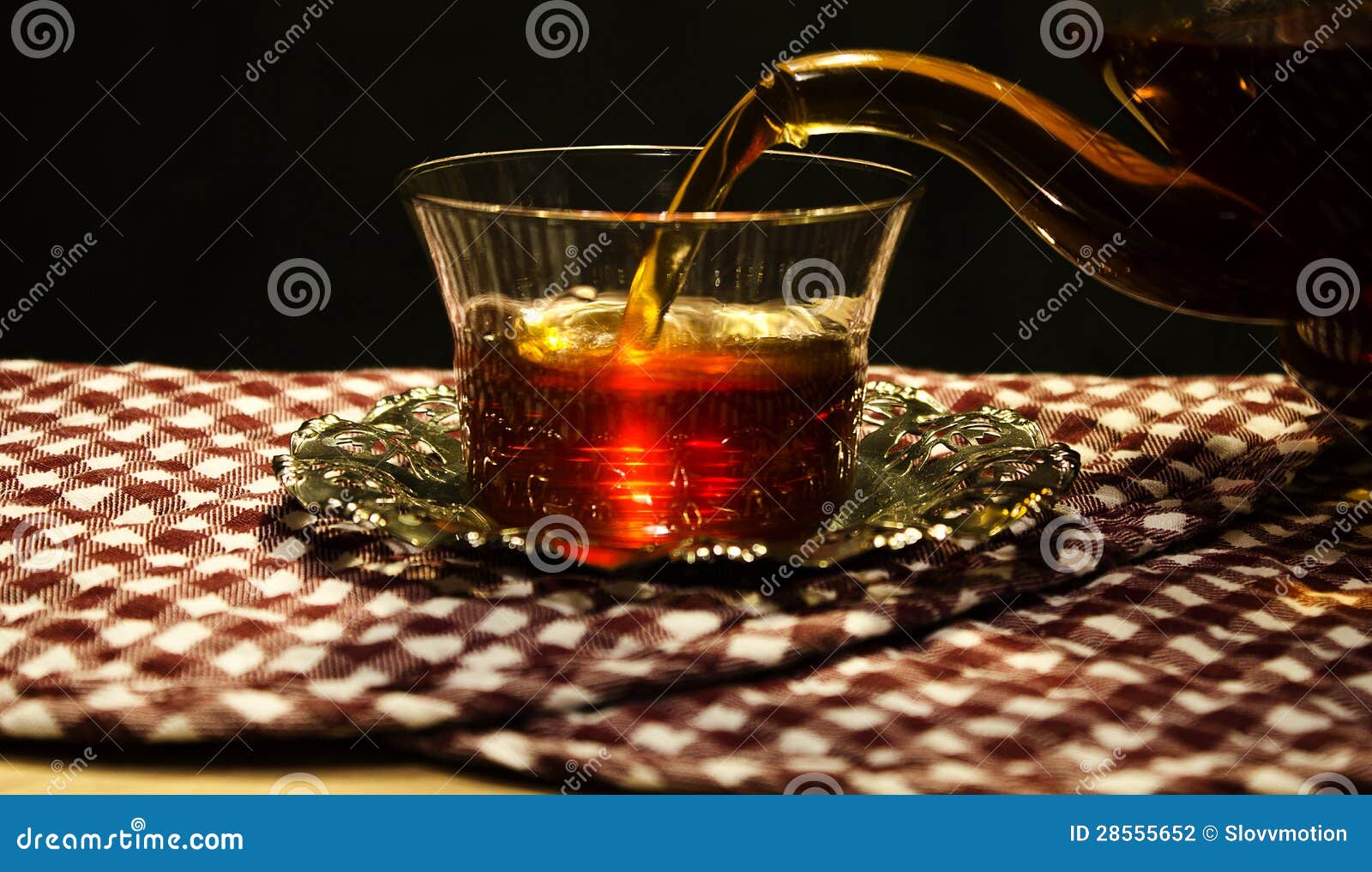 Tea Pouring stock photo. Image of pouring, cloth, steeped - 28555652