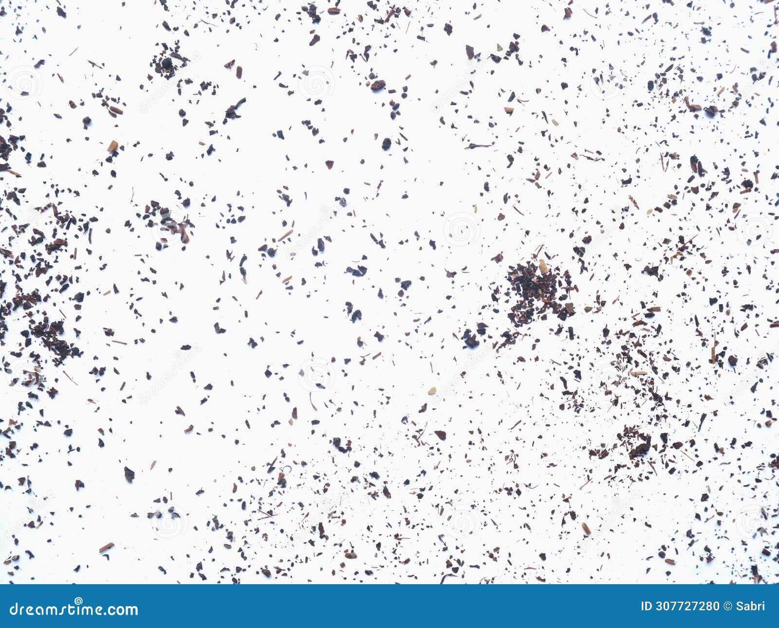 Tea Powder Sprinkle Texture on White Background Stock Photo - Image of ...
