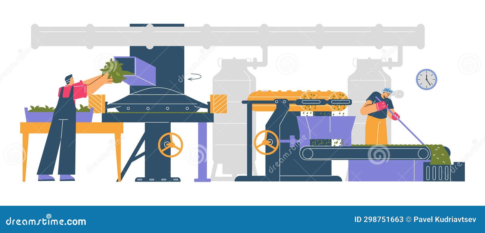 Tea Production Facility Grading and Fermentation Harvested Leaves ...