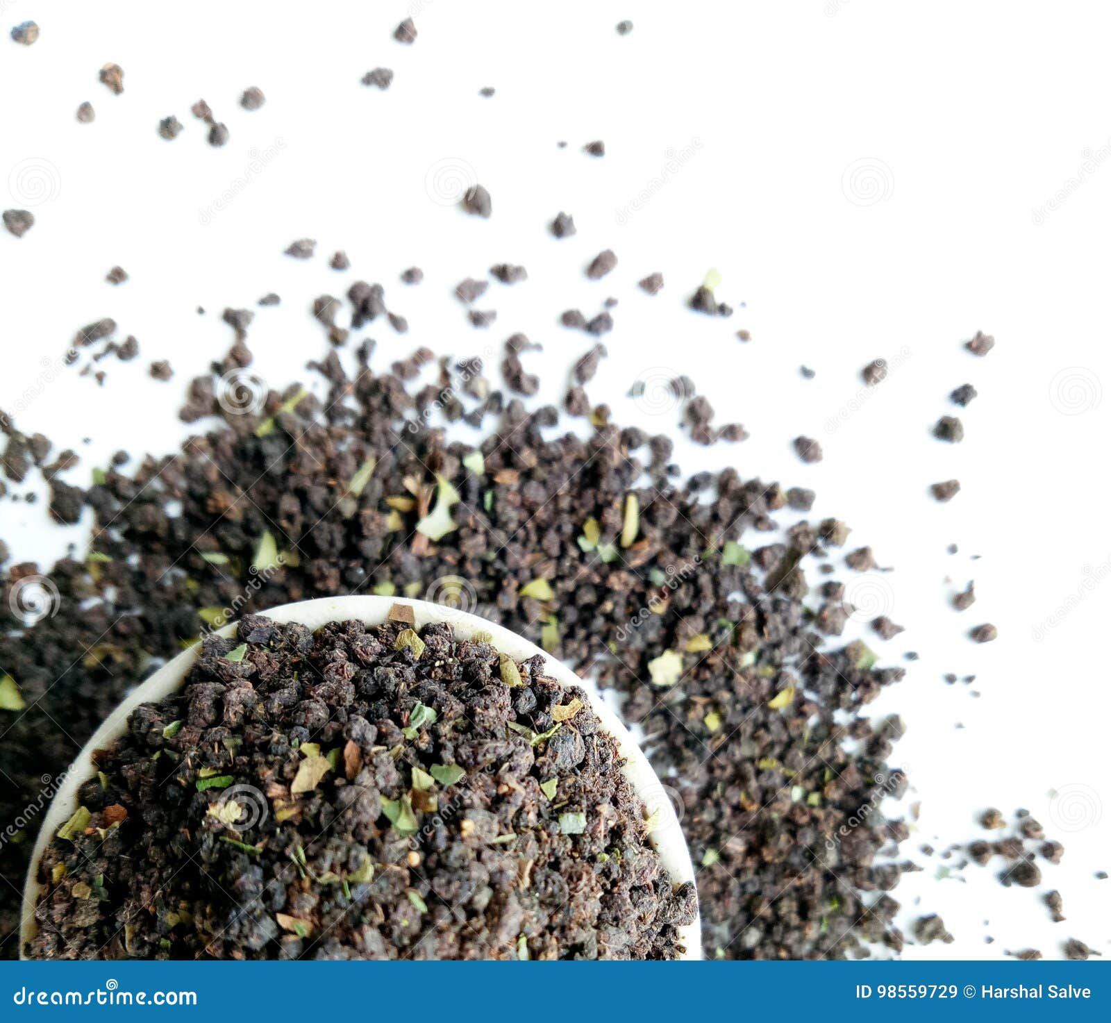 Tea Raw Leaves stock image. Image of grey, dried, natural - 98559729