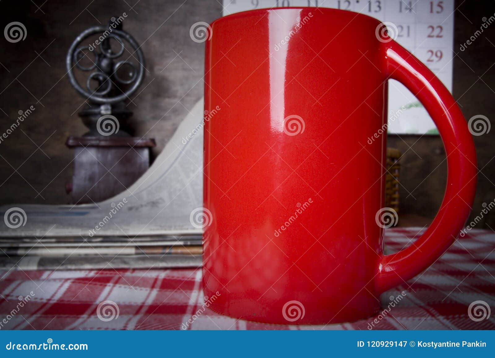 Red tea cup stock image. Image of tableware, space, pleasure - 120929147