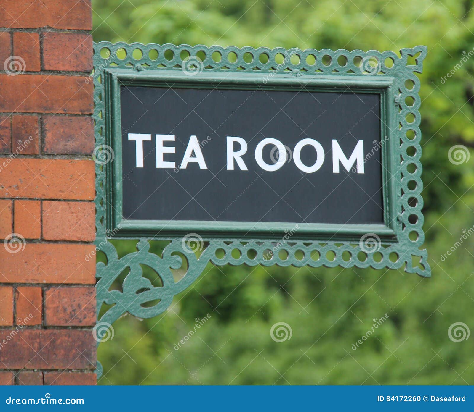 Tea Room Sign. stock photo. Image of metal, sign, service - 84172260