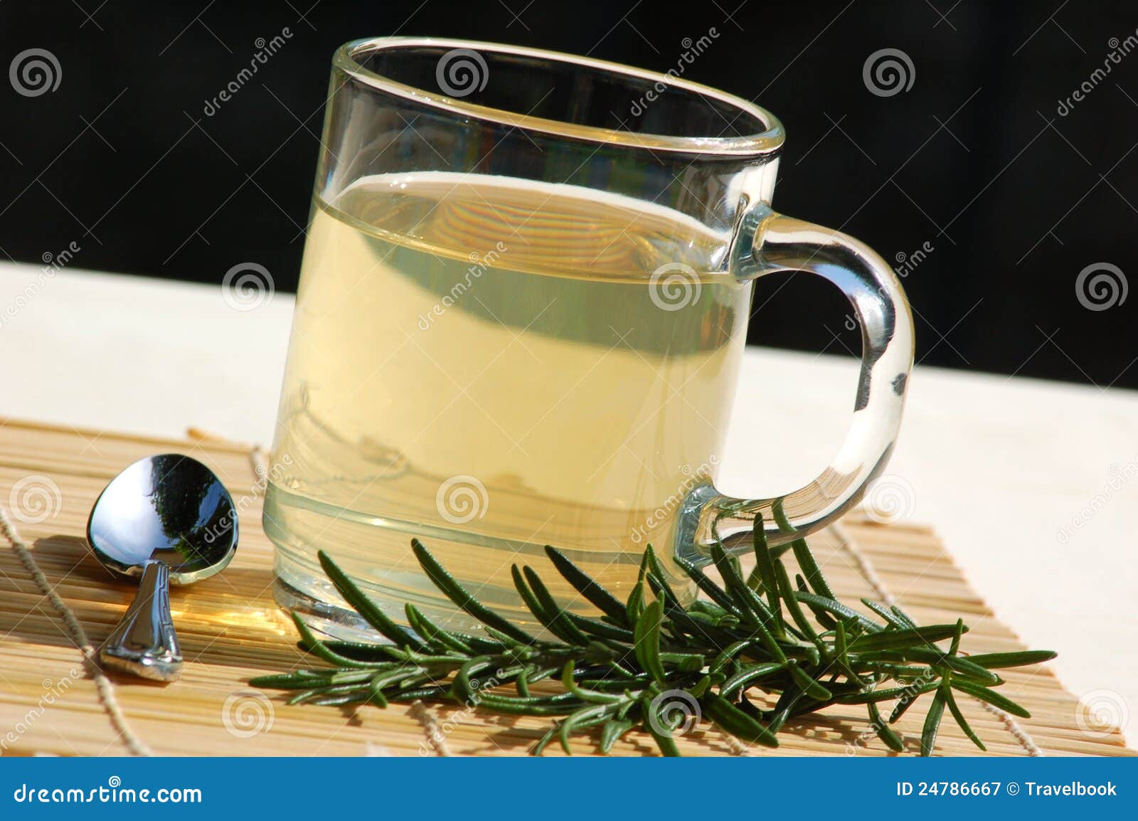 Tea with rosemary stock image. Image of close, herb, health - 24786667