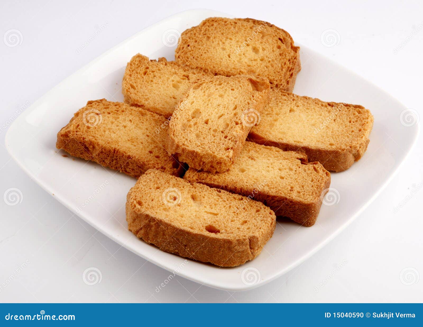 Tea rusk stock photo. Image of plate, oben, crispy, brown - 15040590