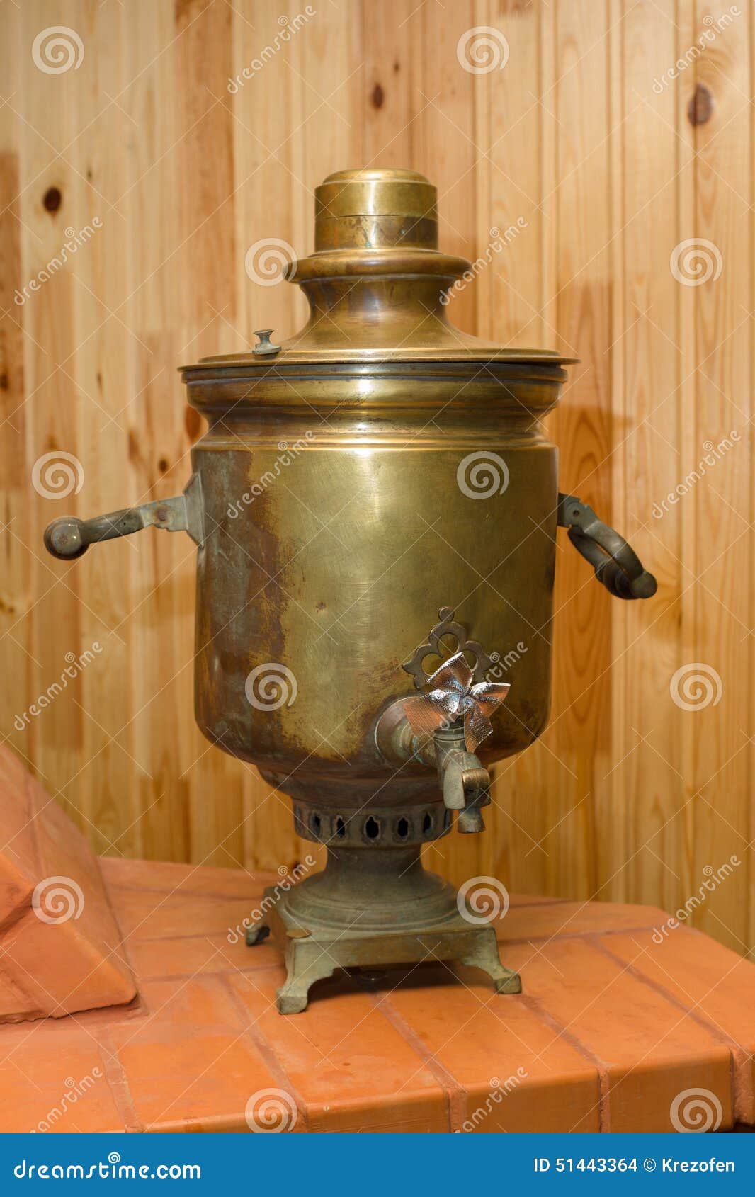Tea samovar stock photo. Image of folk, antique, history - 51443364