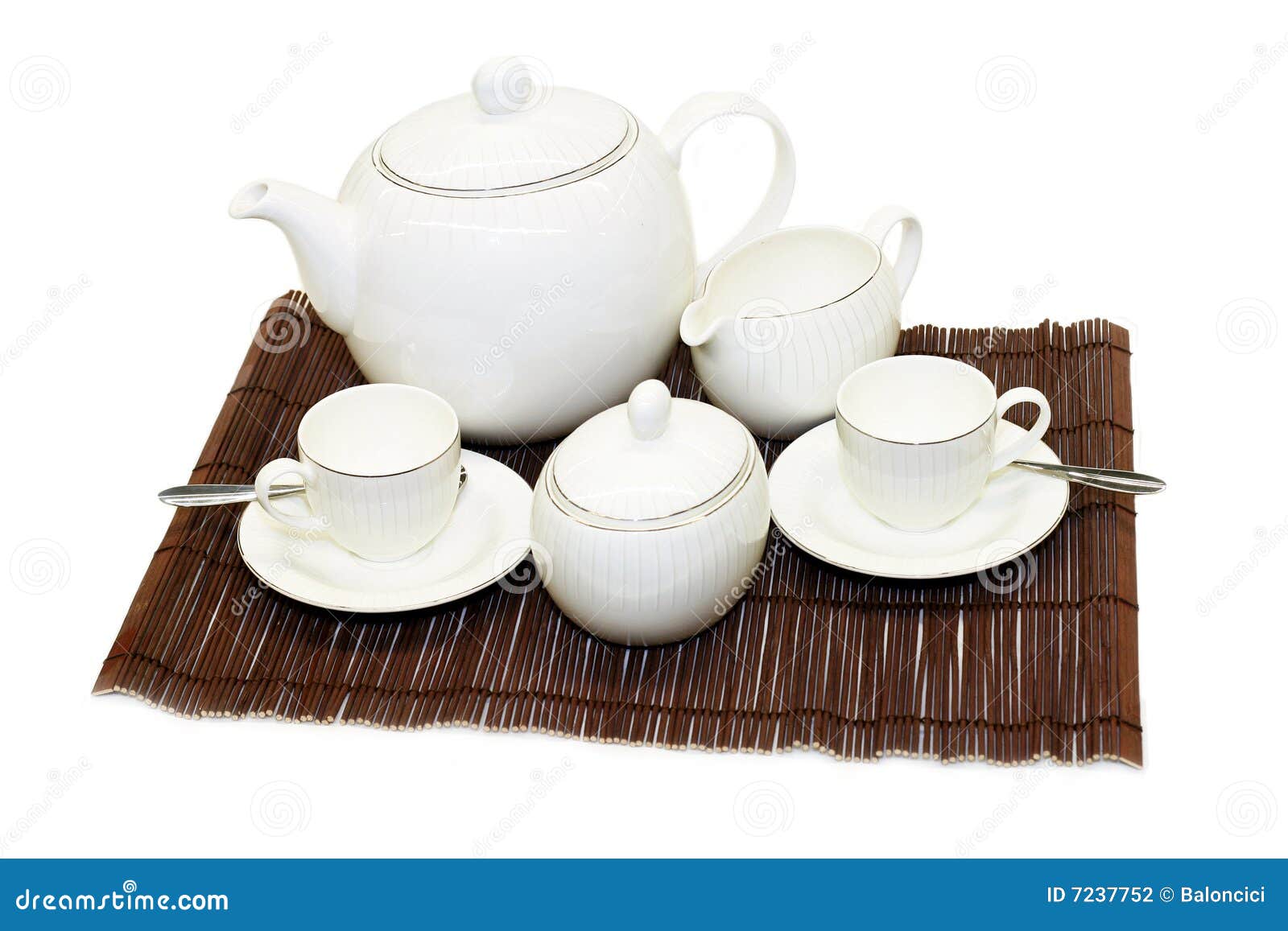 Tea set angle stock photo. Image of beverage, tableware - 7237752