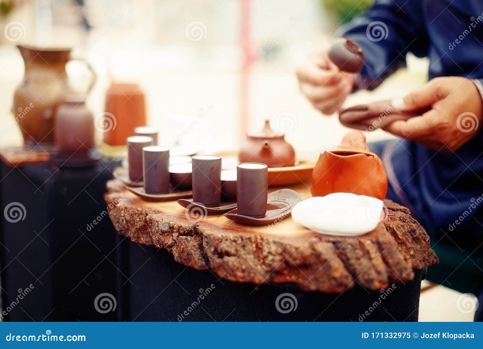 Tea Set for Tea Ceremony. Tea Ritual. Stock Image - Image of detail ...