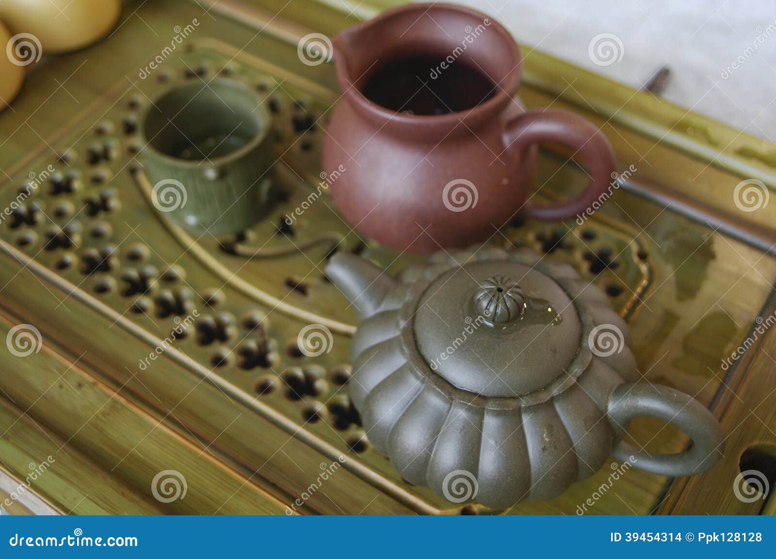 Tea set stock photo. Image of scoop, tools, oriental - 39454314