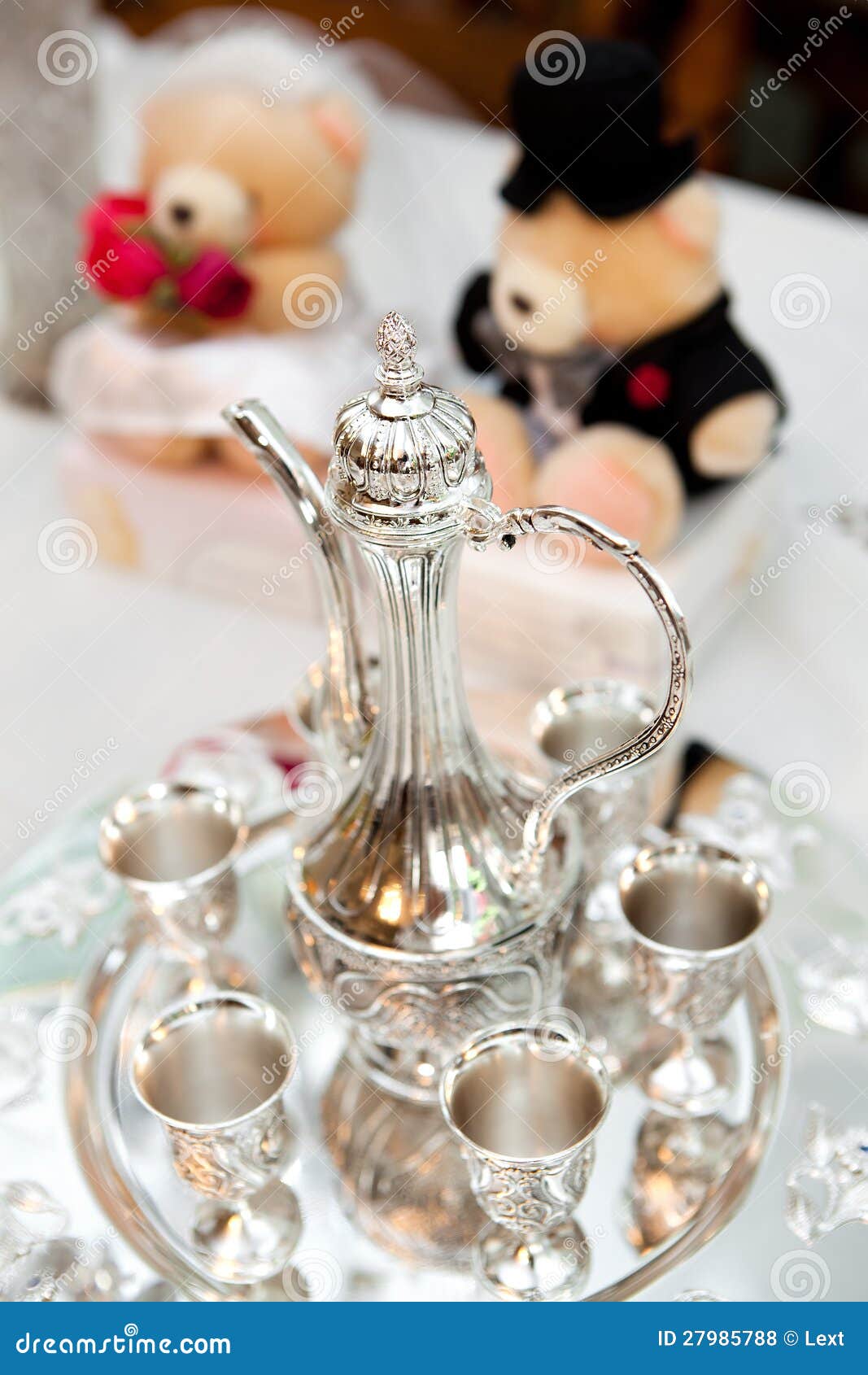Tea set on the table stock photo. Image of food, holders - 27985788