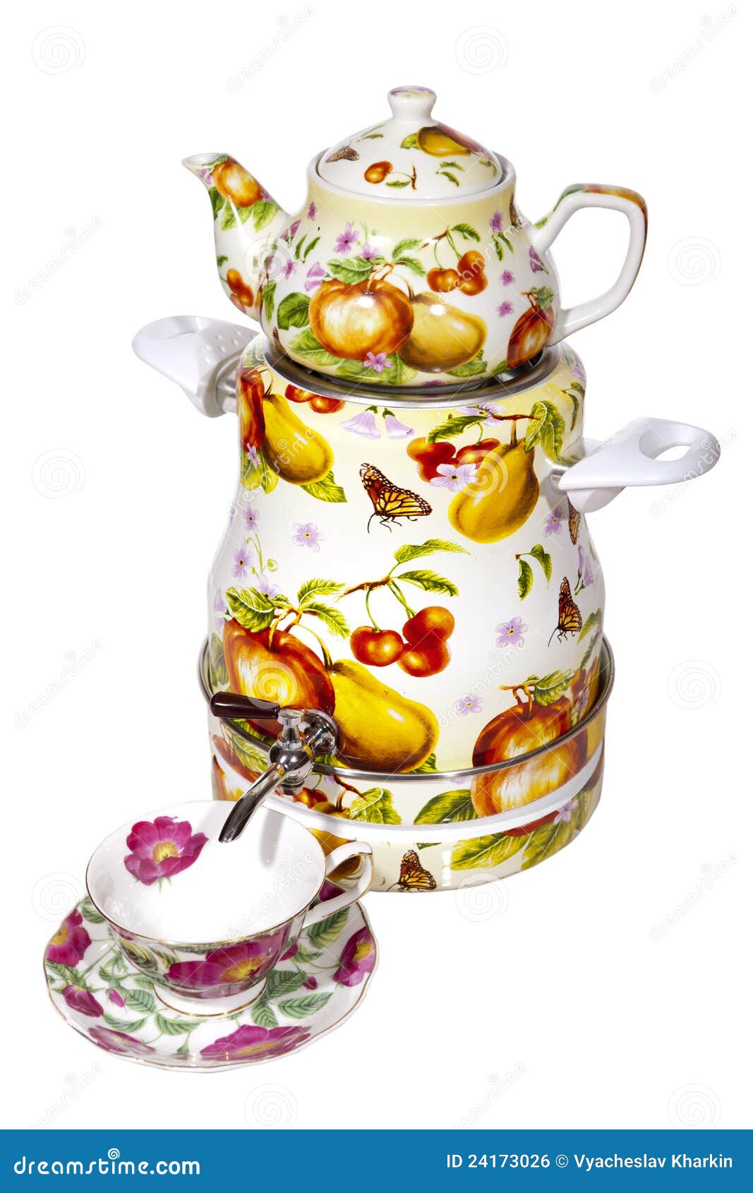 Tea set of ware stock photo. Image of saucer, service - 24173026