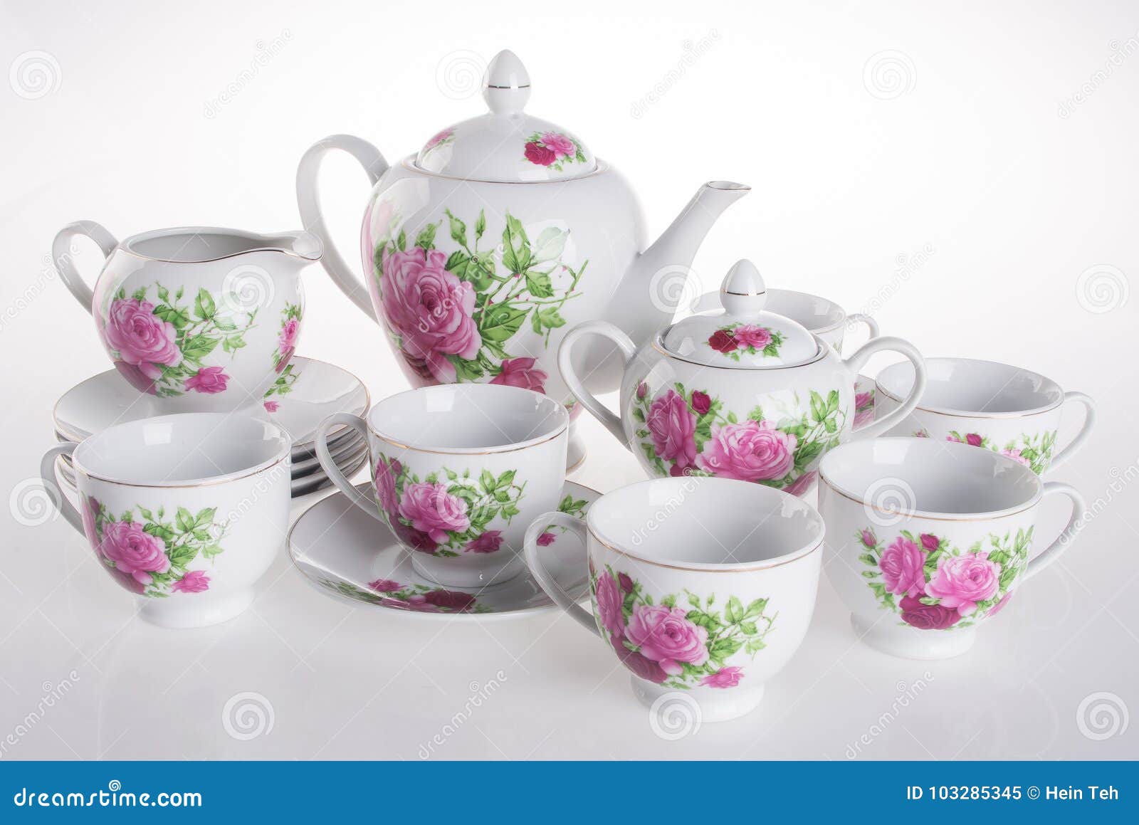 Tea Sets. Tea Sets on a Background Stock Image - Image of closeup ...