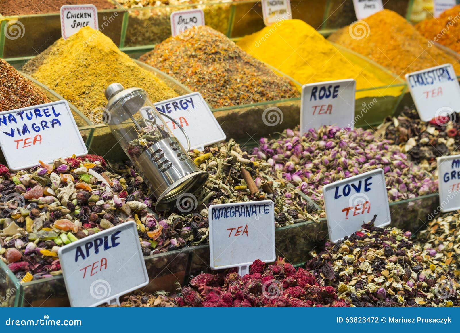 Tea Shop in Grand Bazaar, Istanbul, Turkey. Stock Photo - Image of ...