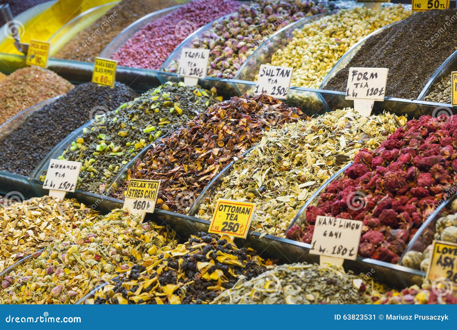 Tea Shop in Grand Bazaar, Istanbul, Turkey. Stock Image - Image of ...