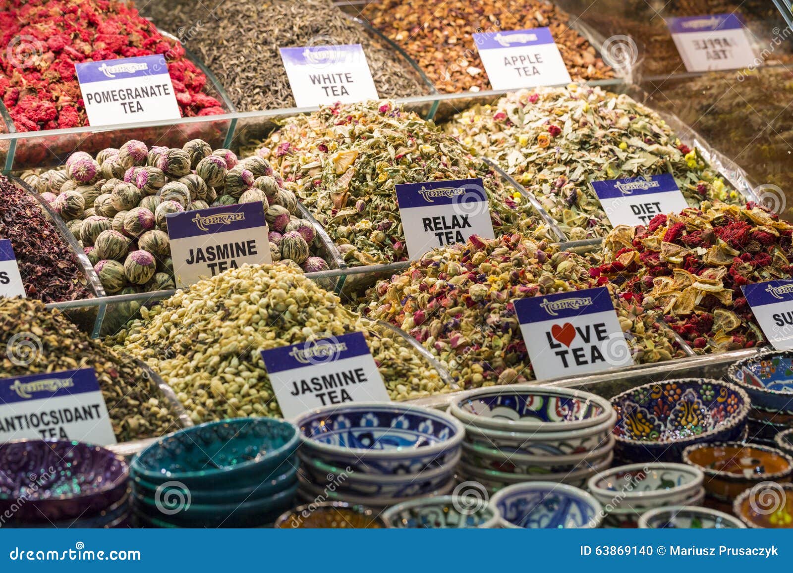 Tea Shop in Grand Bazaar, Istanbul, Turkey. Stock Photo - Image of ...