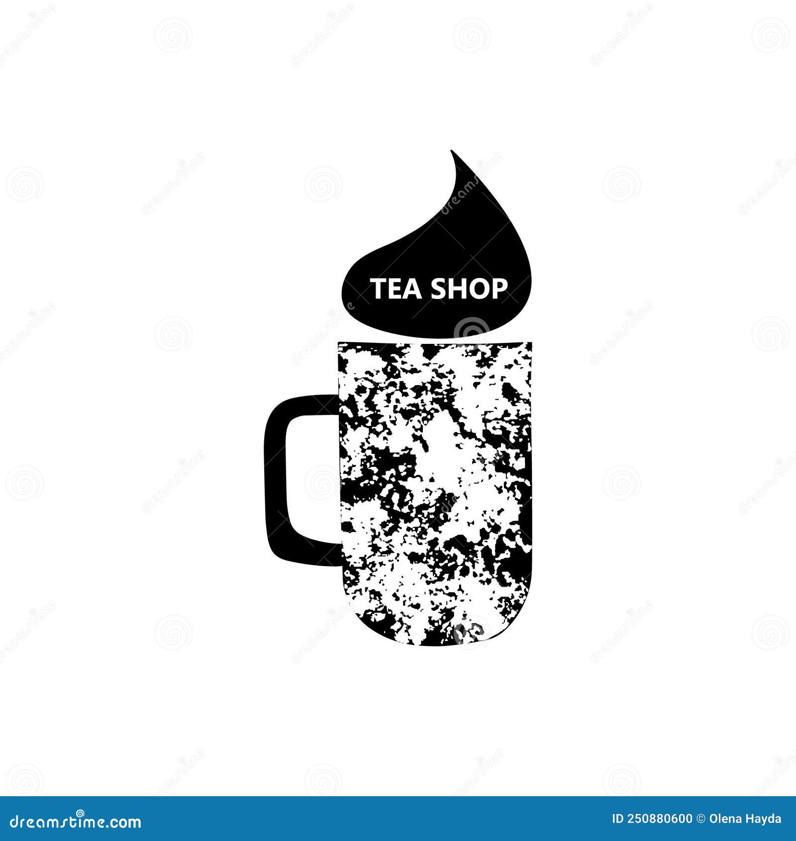 Tea Shop Logo for Cafe, Shop, Boutique. Vector Illustration Stock ...