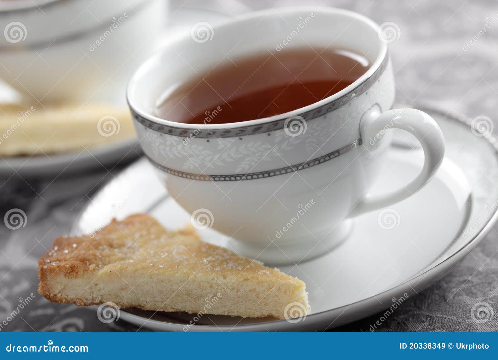 Tea and shortbread stock image. Image of black, horizontal - 20338349