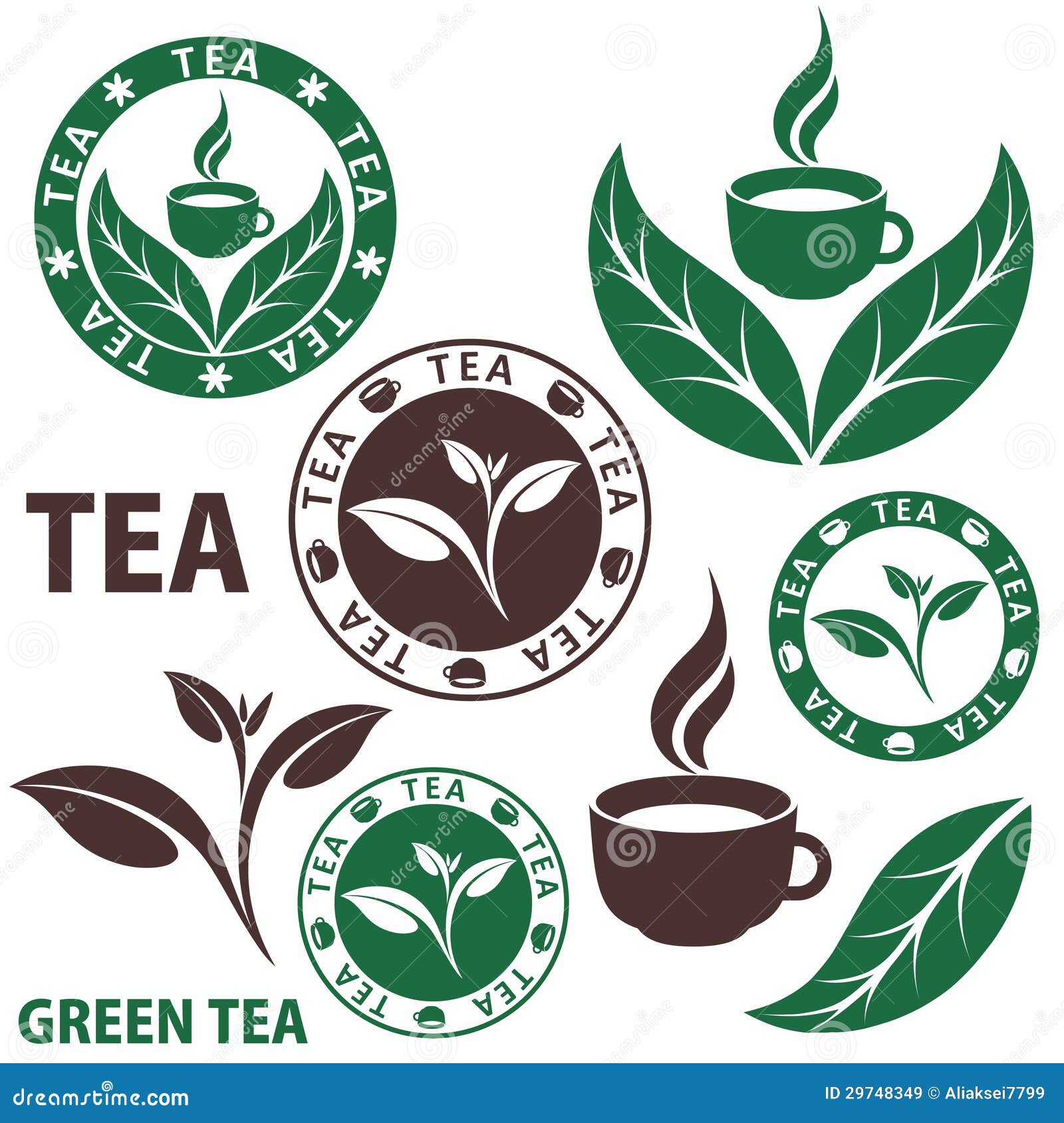 Tea stock vector. Illustration of aroma, element, branch - 29748349