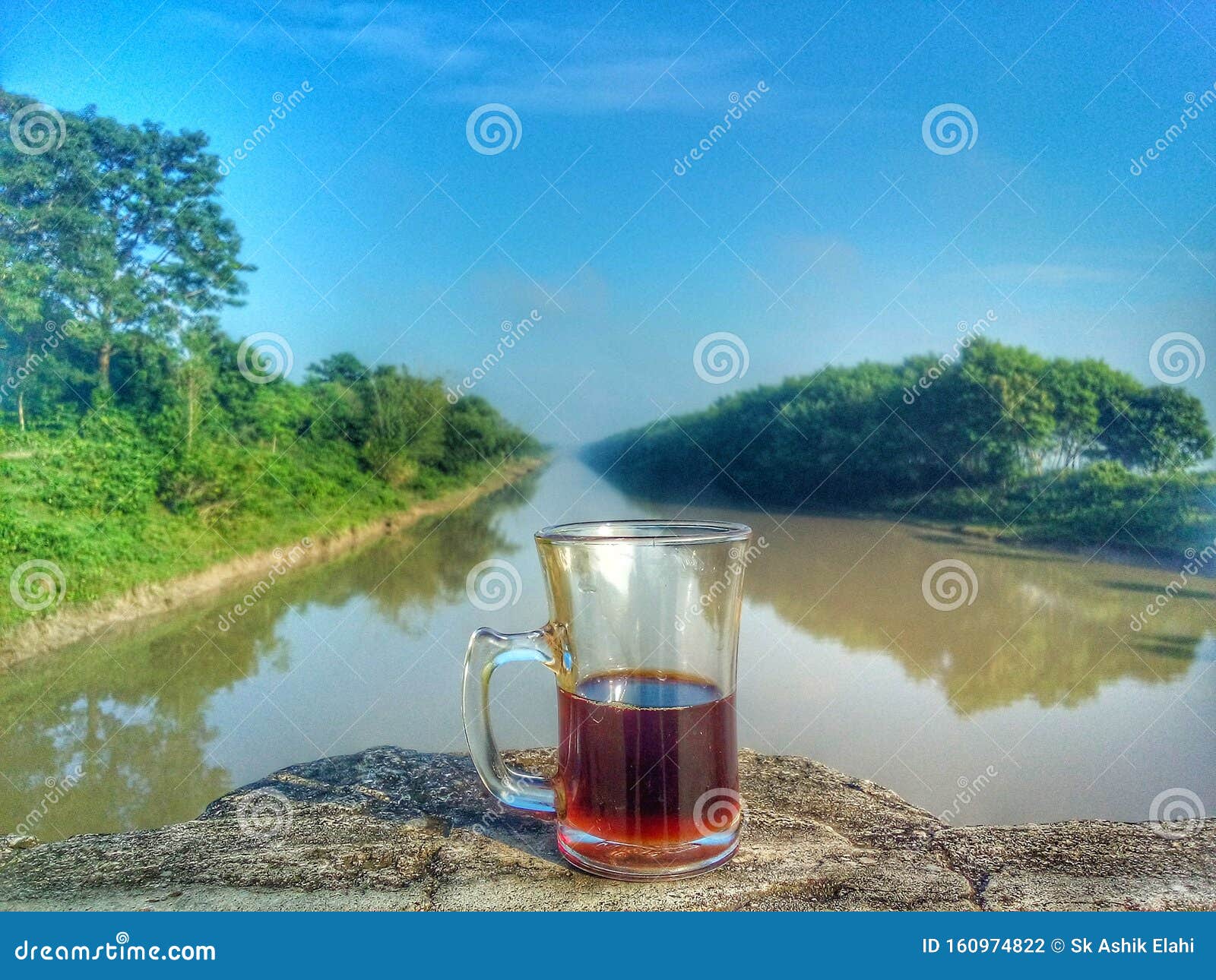 Tea & Sky stock photo. Image of riverside, walmart - 160974822