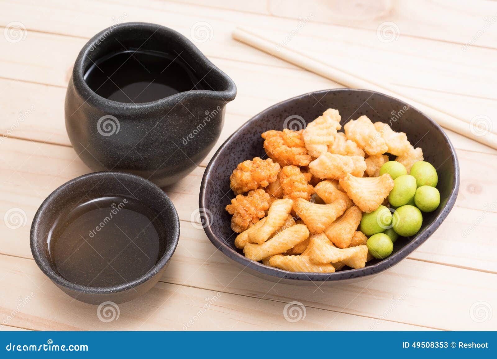 Tea with snack stock image. Image of traditional, japan - 49508353