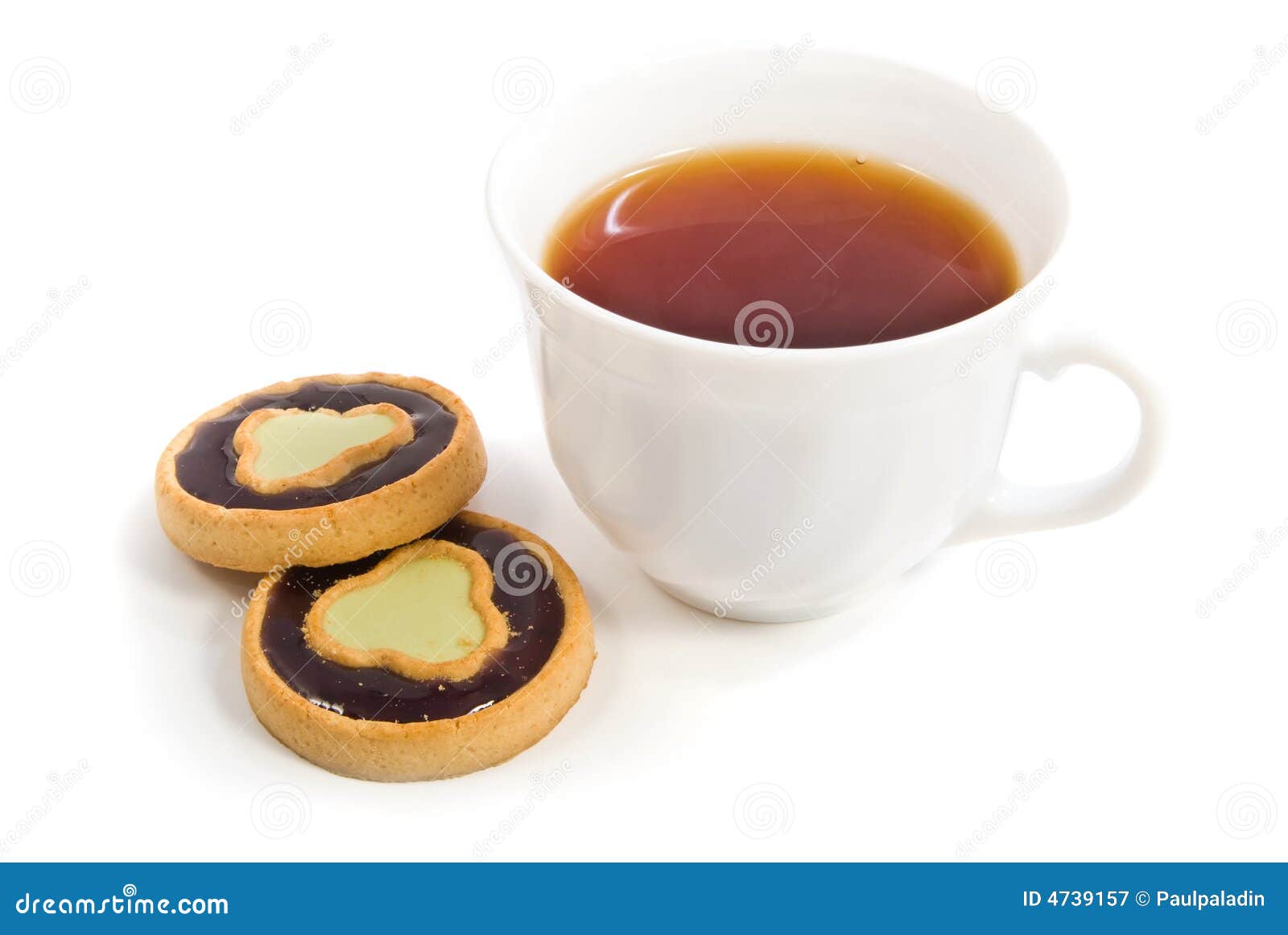 Tea and some sweet bakery stock image. Image of sweet - 4739157