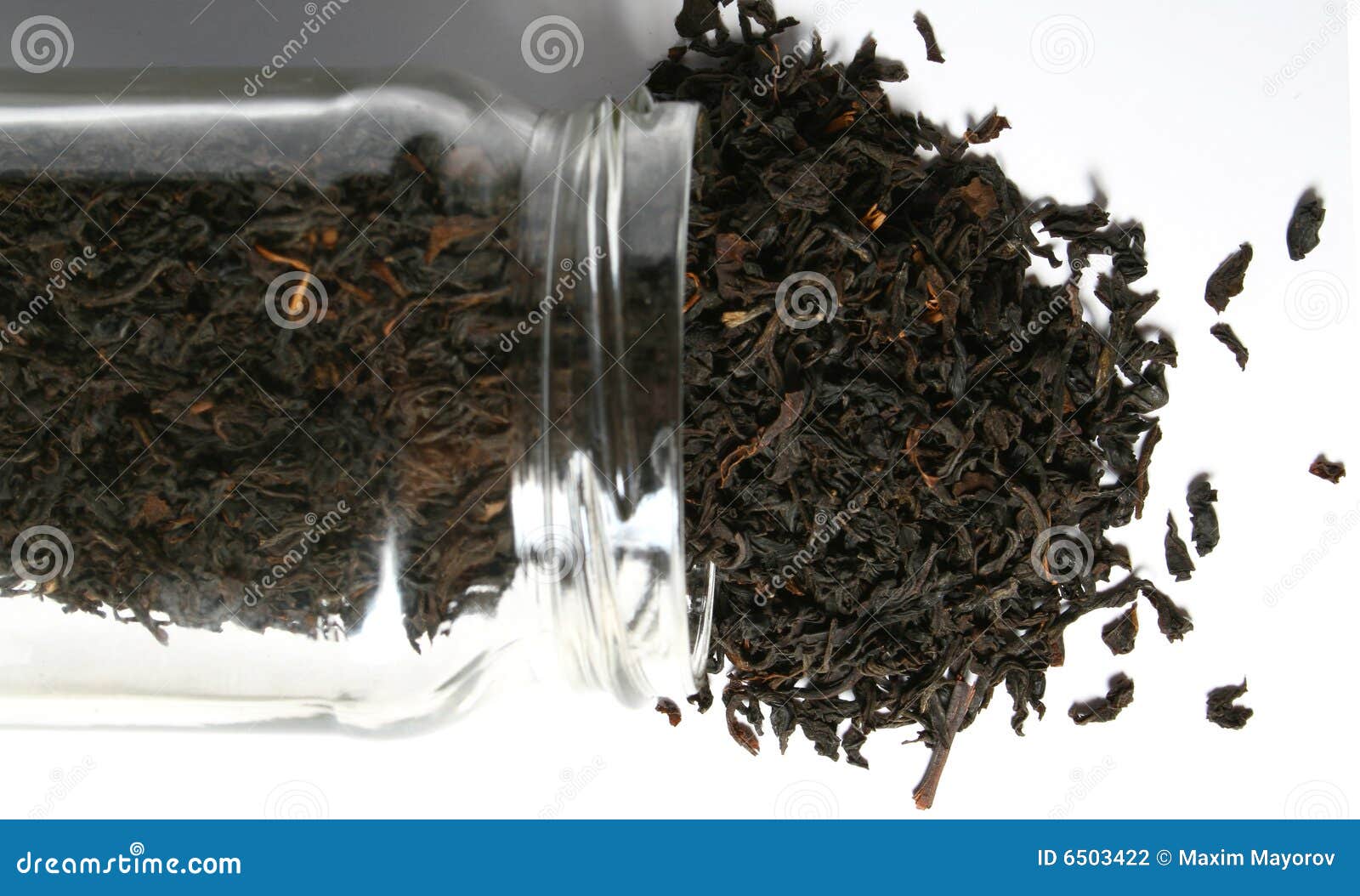 Tea Spilling Out a Glass Jar Stock Photo - Image of ceylon, mouth: 6503422
