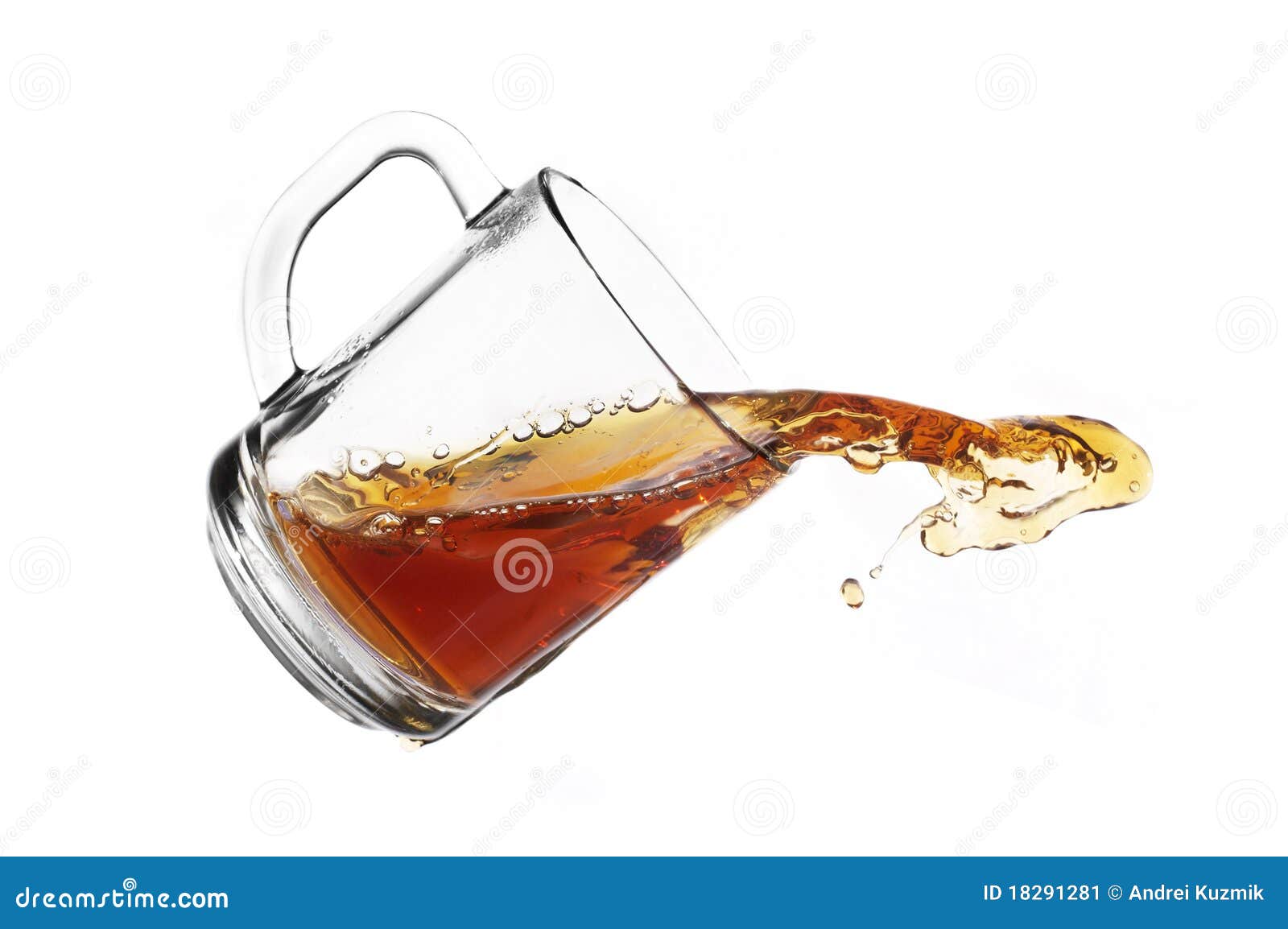 Tea splash stock image. Image of breakfast, flow, color - 18291281