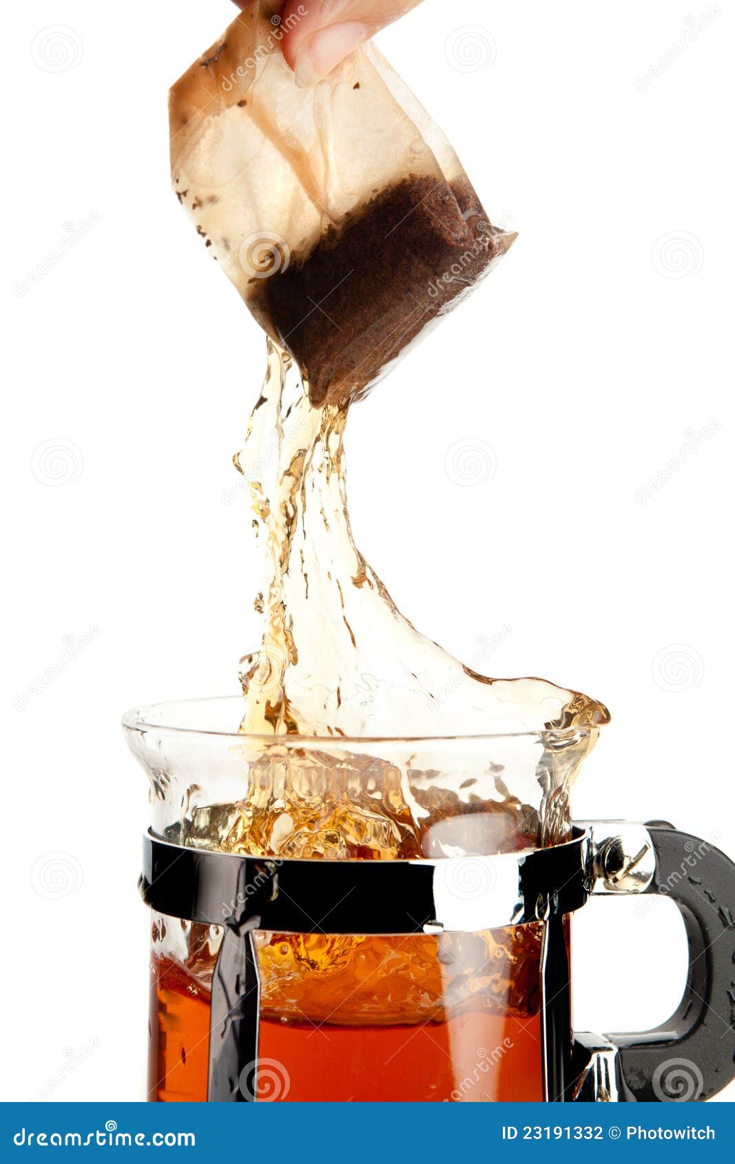 Tea splash stock photo. Image of isolated, brown, refreshment - 23191332